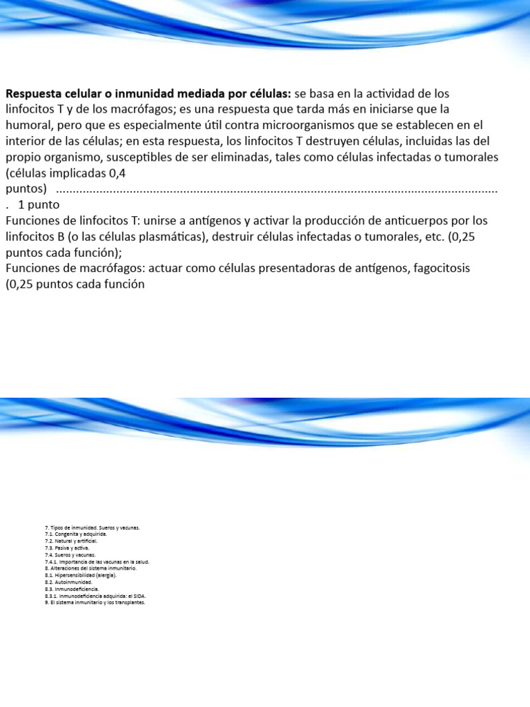 Unit Inmunidad II | PDF | Sistema inmune | Antígeno