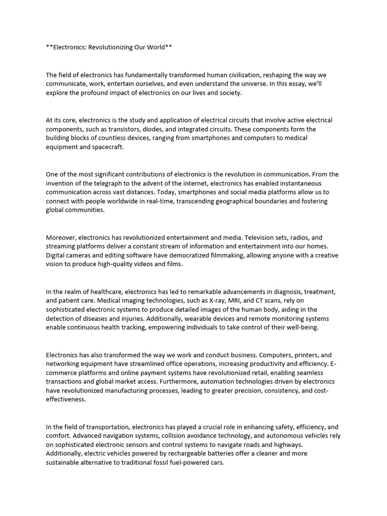 Electronics Research | PDF | Electronics | Smartphone