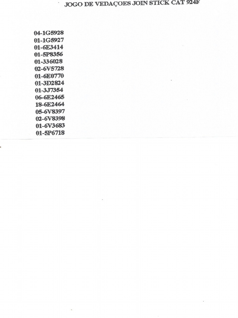 Jogo de Juntas Join Stick 924f | PDF