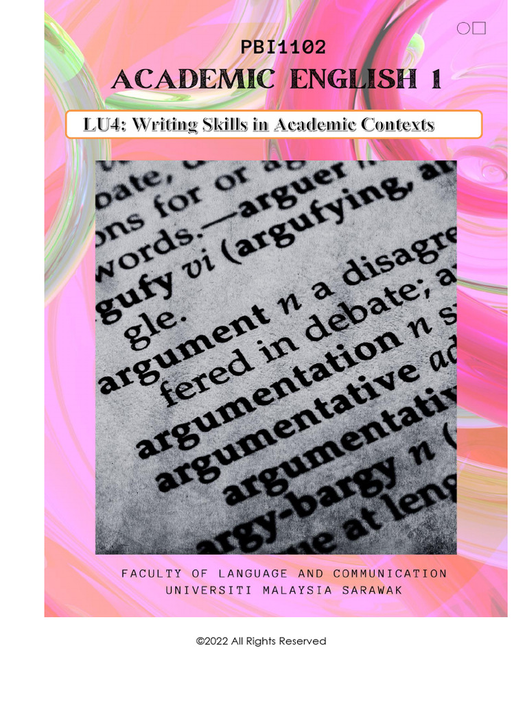 PBI1102AE1 - Module LU4 - PartBC - Updated | PDF | Essays | Editing