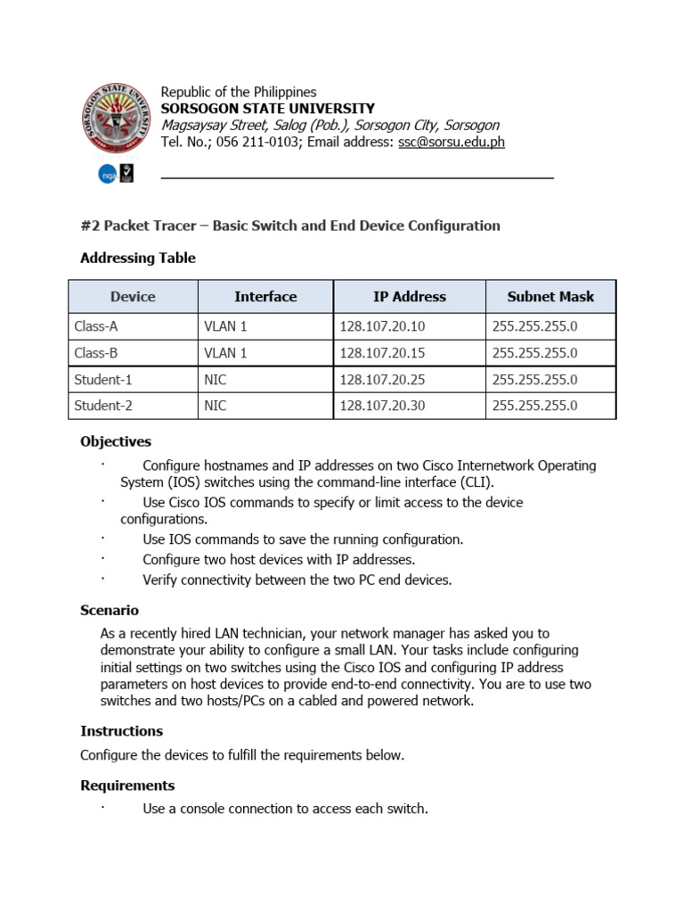 Act2 Done Johnrey | PDF | Computer Network | Command Line Interface