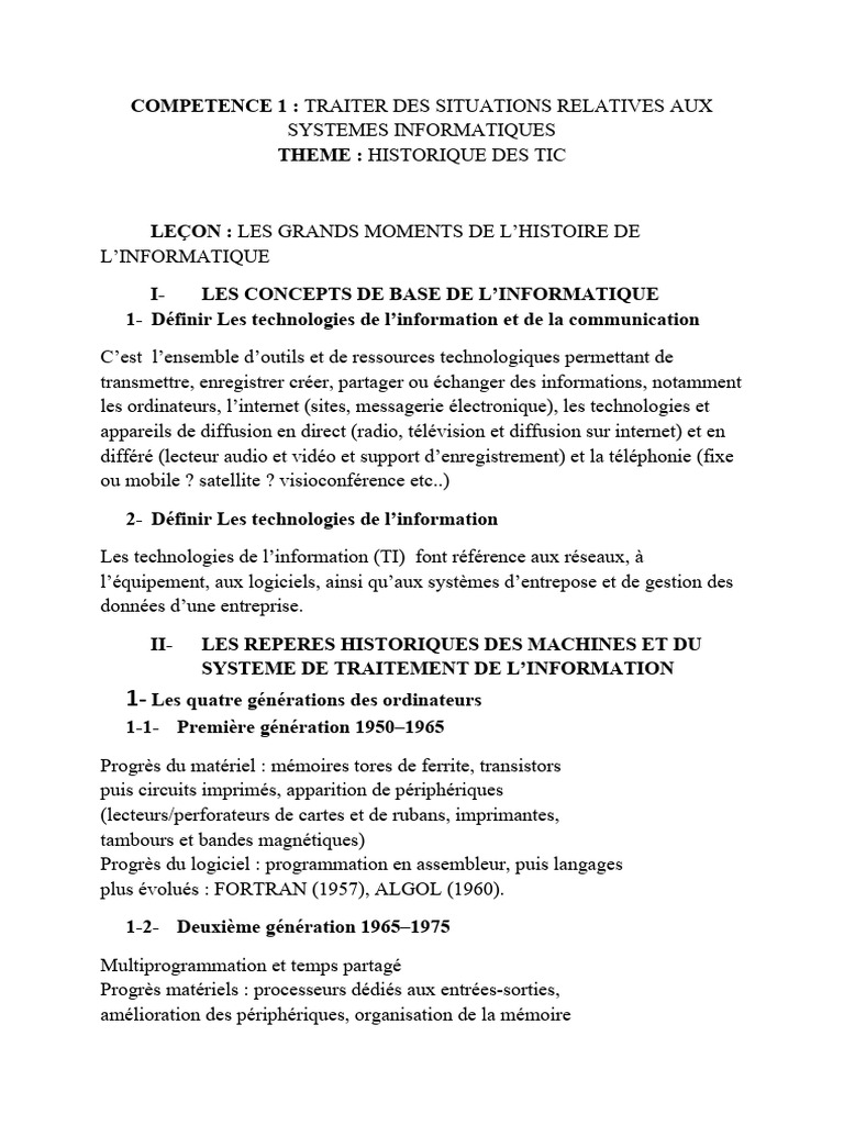 Cours 2nde C 2 | PDF | Microsoft Windows | Informatique