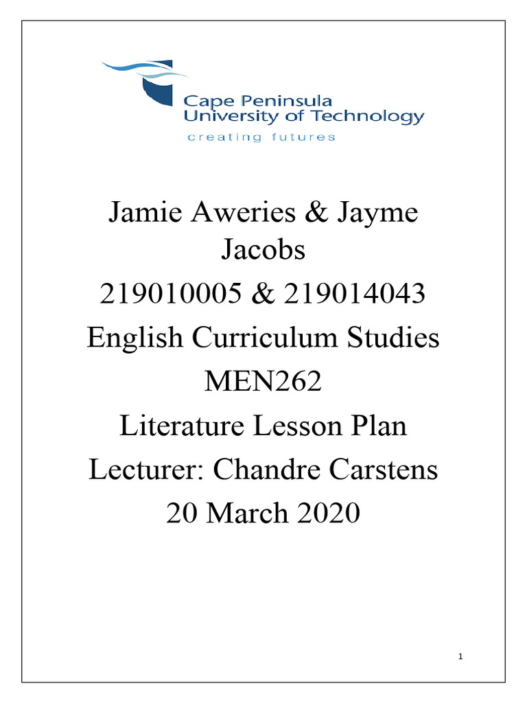 Lesson Plan-Curriculum Studies (AutoRecovered) | PDF | Lesson Plan | Teaching Method