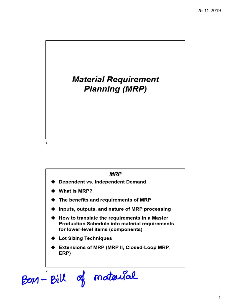 2019 MRP | PDF | Enterprise Resource Planning | Systems Science