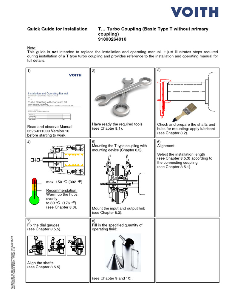 Turbo Coupling Installation Guide | PDF | Manual Transmission ...