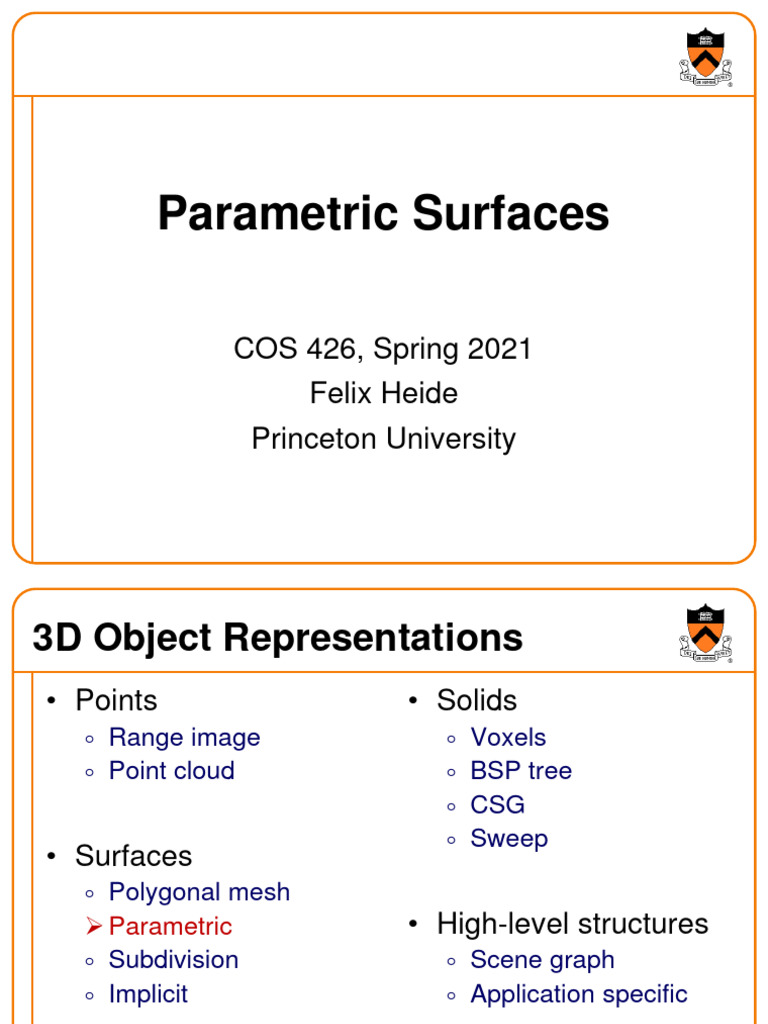 Parametric Patches&Surfaces | PDF | Spline (Mathematics) | Differential Geometry