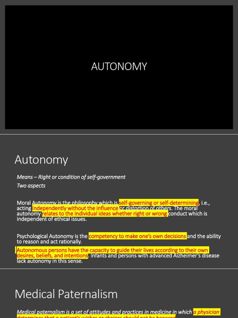 Lecture 2 | PDF | Autonomy | Informed Consent