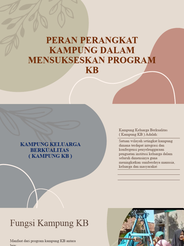 Peran Perangkat Kamp DLM Mensukseskan Prog KB | PDF