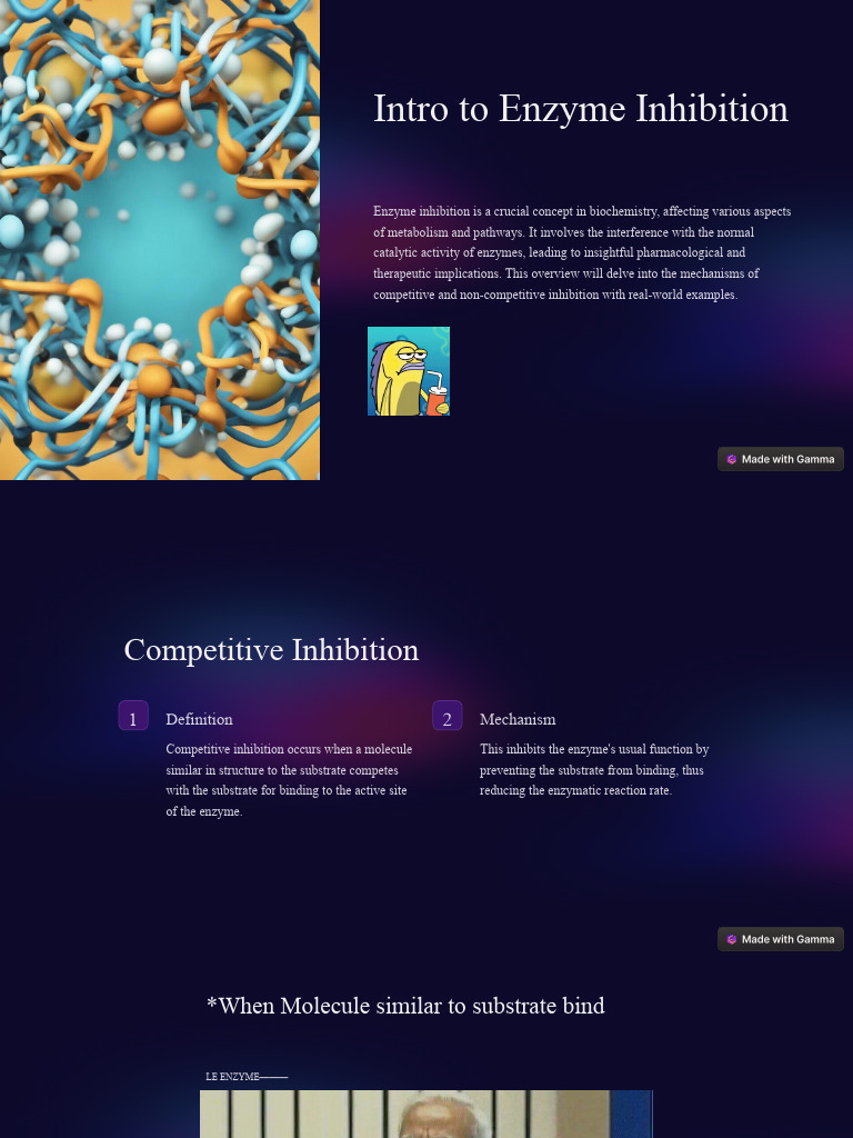Intro To Enzyme Inhibition | PDF | Enzyme Inhibitor | Enzyme