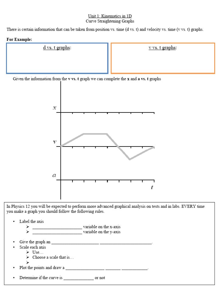 Notes Graphing Motion | PDF | Velocity | Acceleration