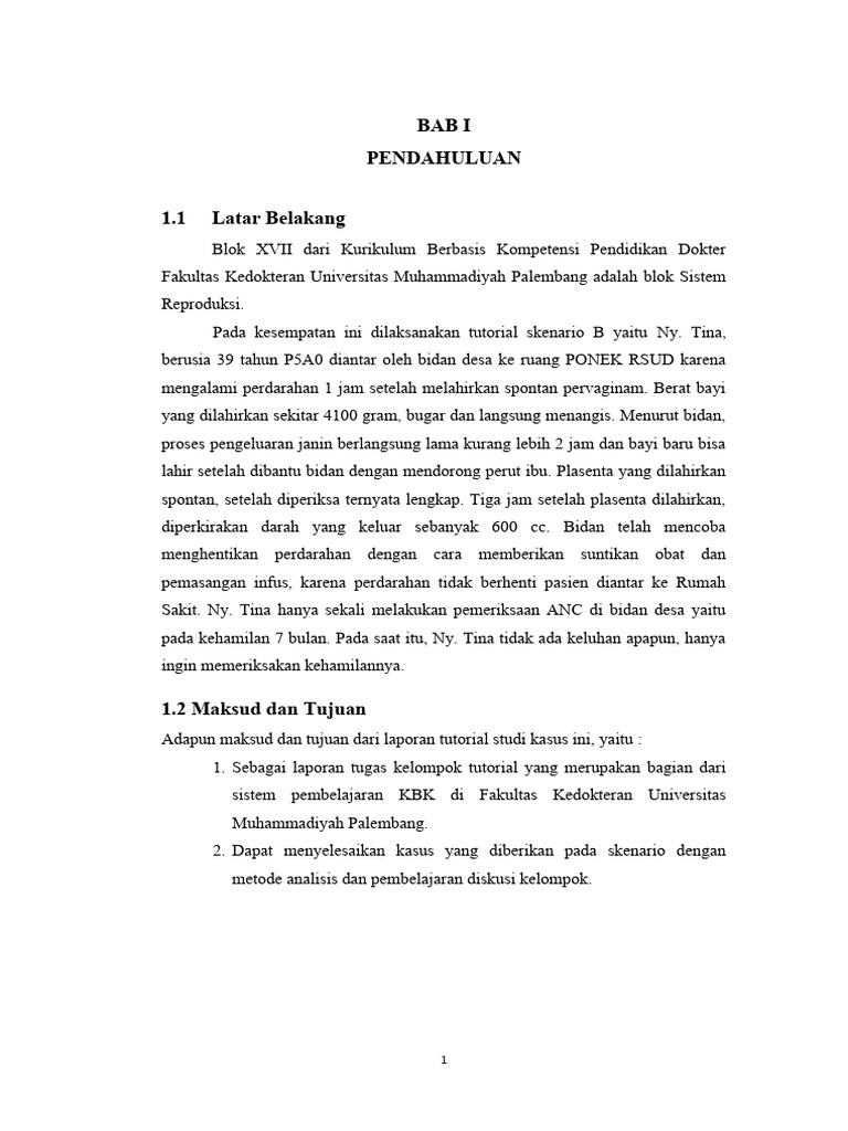 Laporan Tutor Sken B Blok 17 | PDF