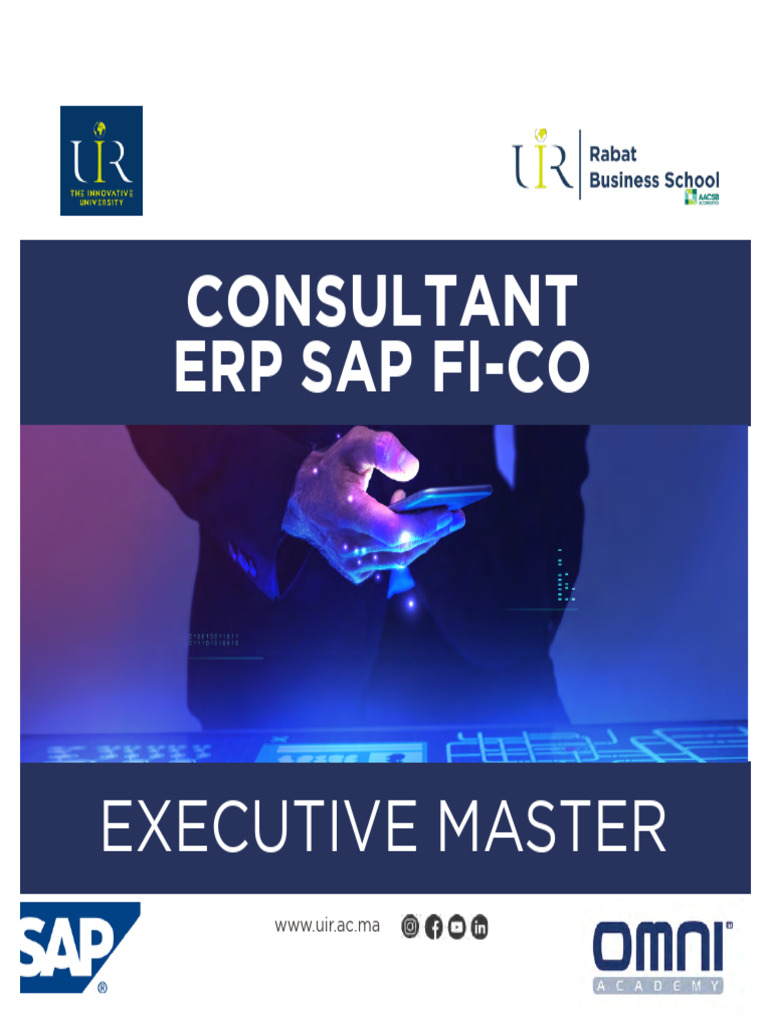 Executive Master SAP FI-CO à Rabat | PDF | Progiciel de gestion intégré | Consultant