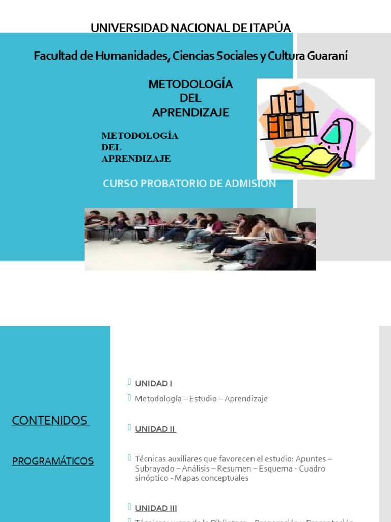 Metodología Presentación (Autoguardado) | Descargar gratis PDF | Aprendizaje | Science