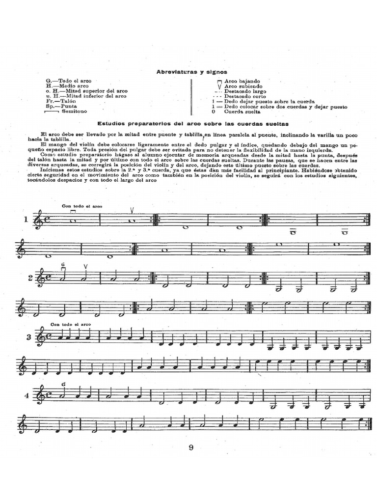 Método de Violín Bruning TOMO I | PDF