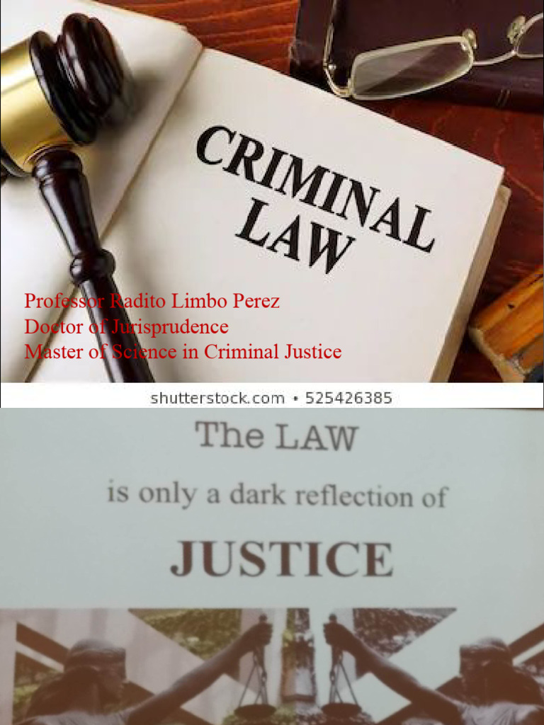 Overview of Criminal Law Principles | PDF | Intention (Criminal Law ...