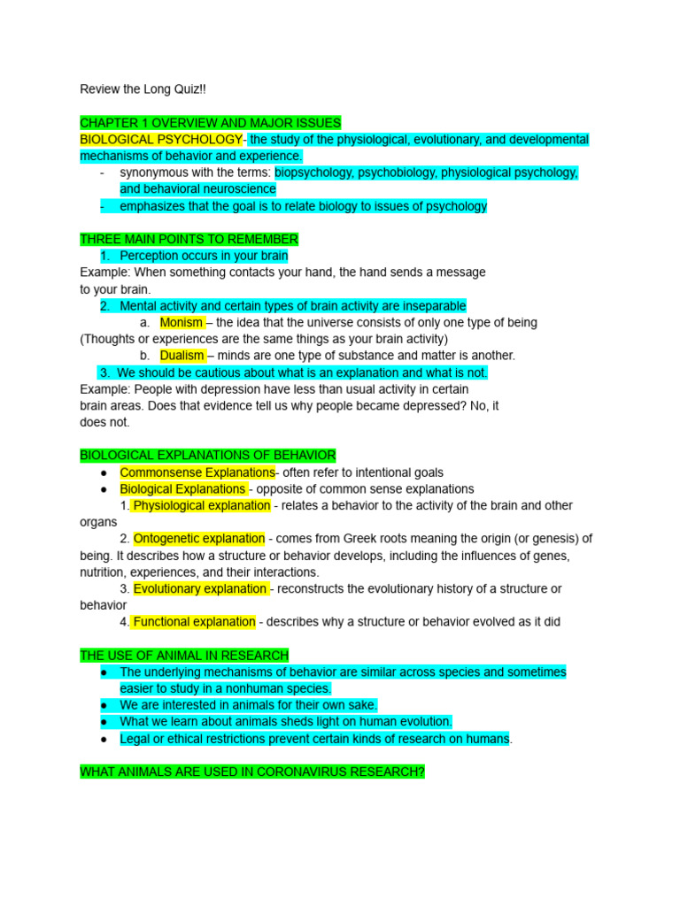 Physio Final-Reviewer | PDF | Chemical Synapse | Neurotransmitter