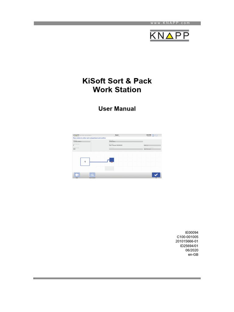 KiSoft Sort & Pack Work Station (User Manual) | PDF | Computer Keyboard ...