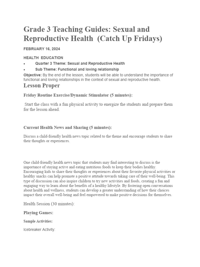 Grade 3 Teaching Guides | PDF | Psychological Concepts | Human Communication