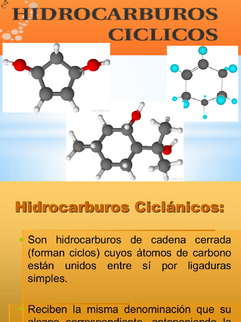 Compuestos Cíclicos: Guía Básica | PDF | Alcano | Química