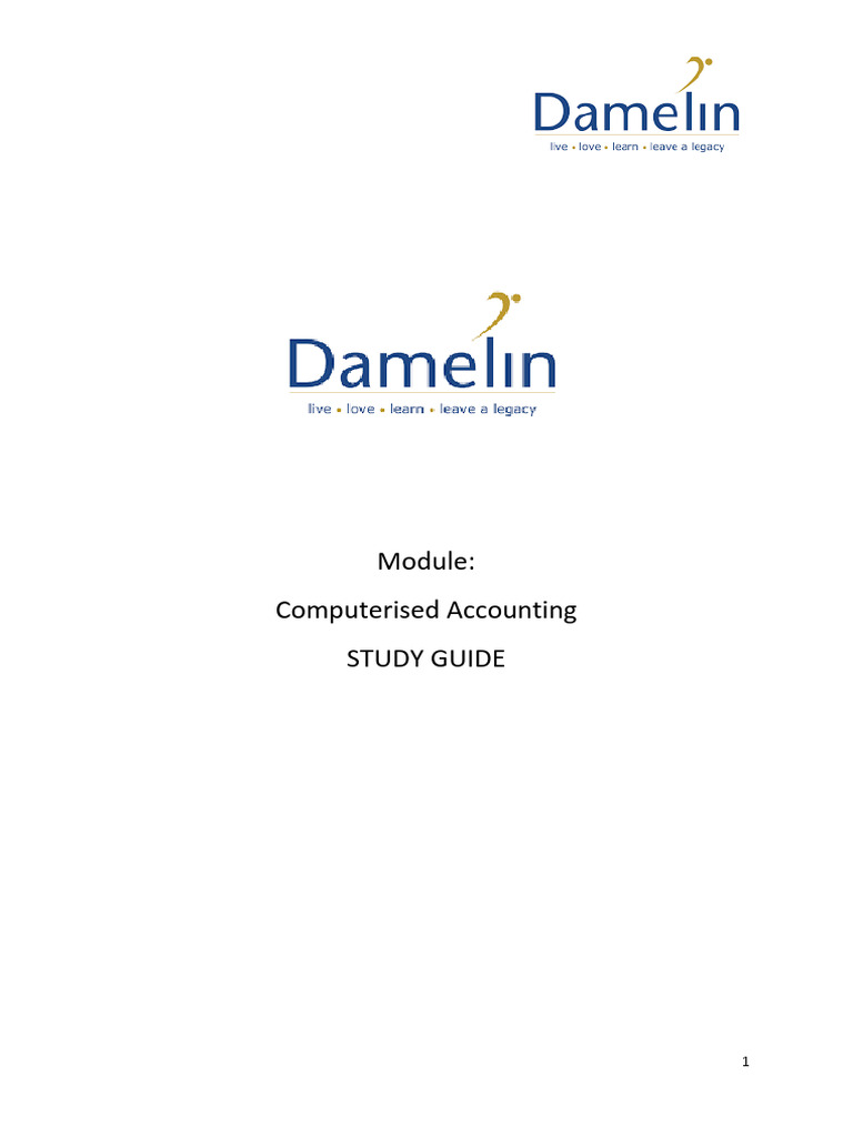 2023 Computerised Accounting Study Guide | PDF | Bookkeeping ...