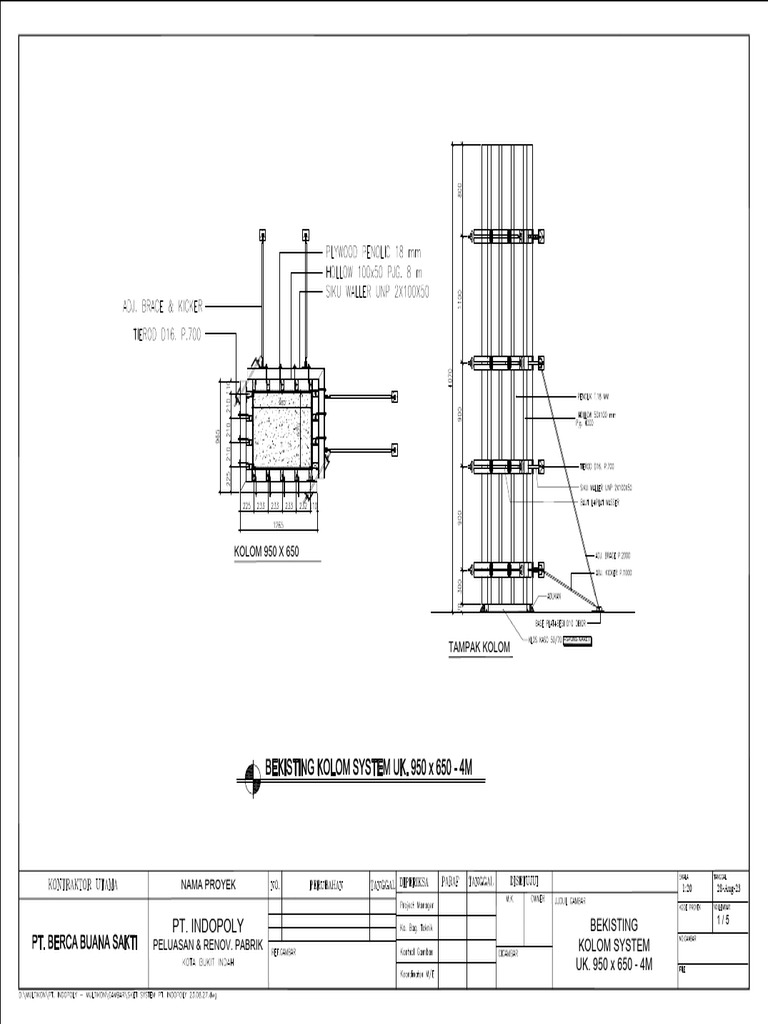 Metode Kerja Bekisting | PDF