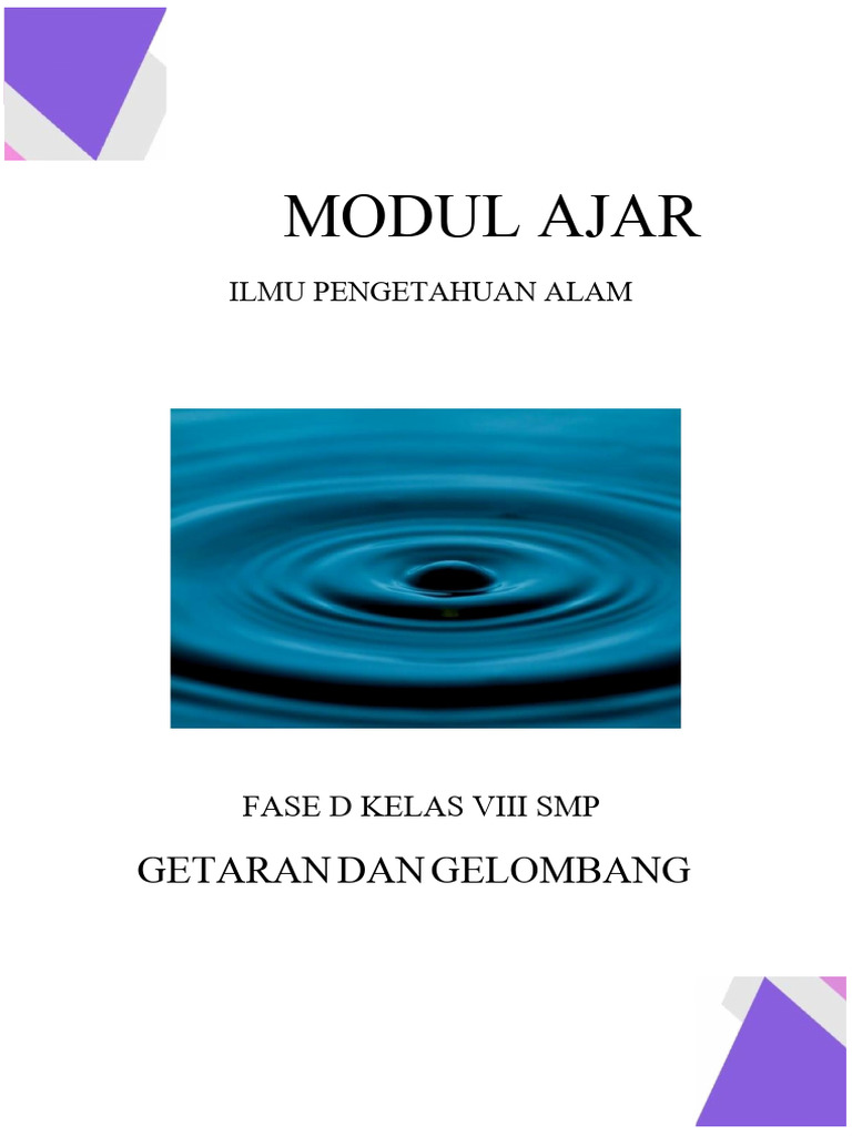 Modul Ajar Getaran dan Gelombang Kelas 8 | PDF
