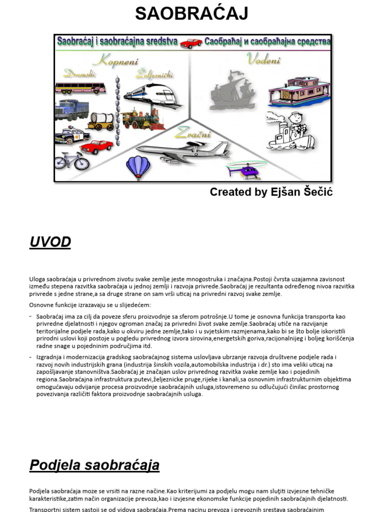Saobracaj | PDF