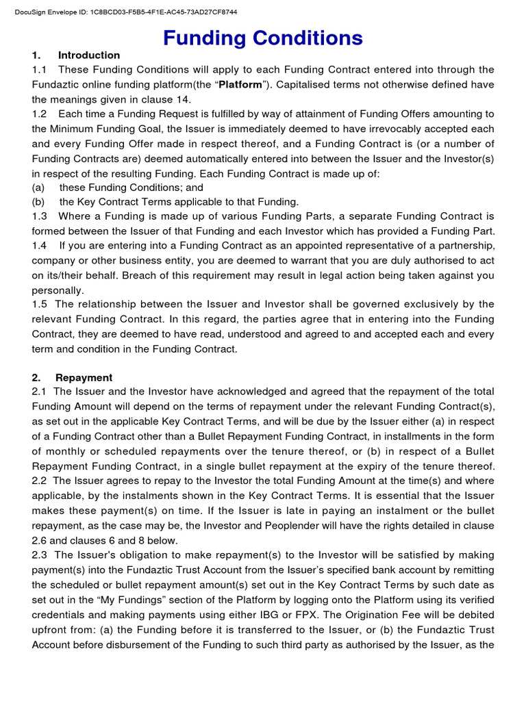 Fundaztic | PDF | Guarantee | Interest