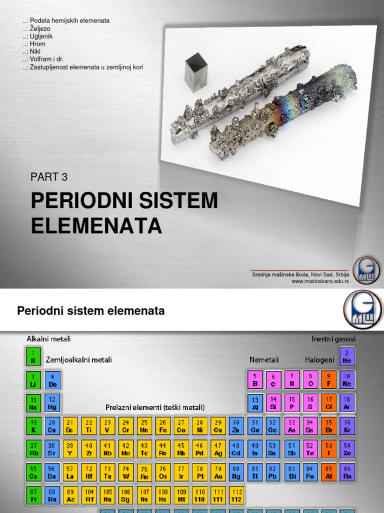 03 Periodni Sistem | PDF