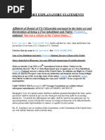 AFFIDAVIT OF OWNERSHIP OF COLB Template | PDF | Affidavit | Trust Law