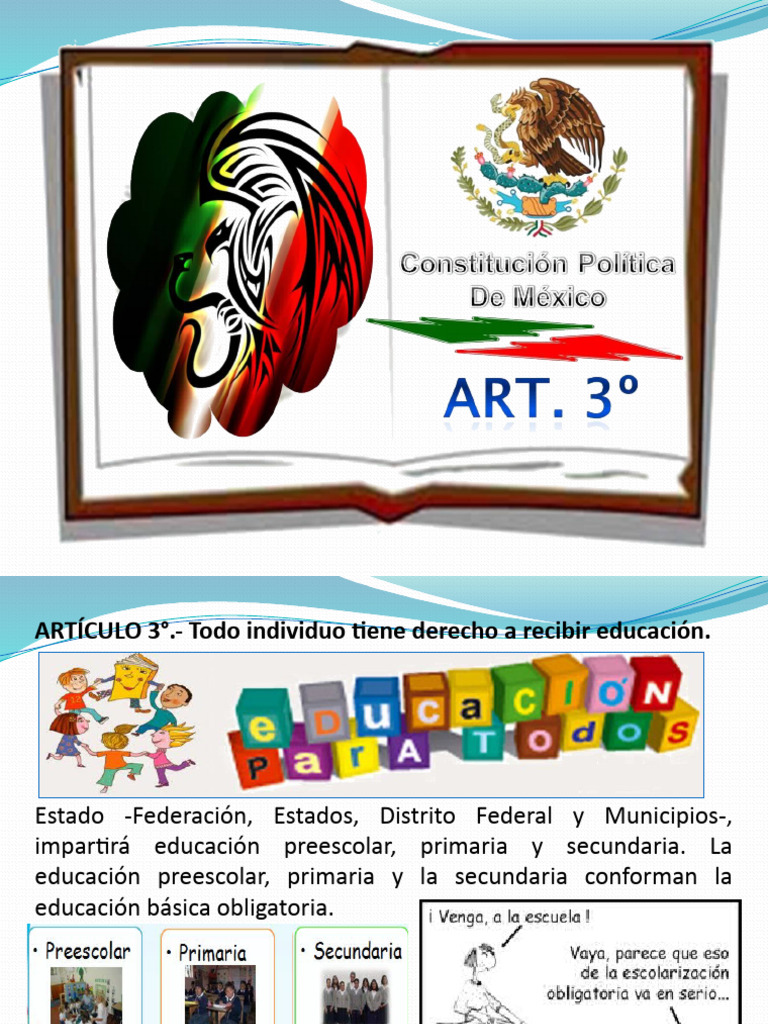 Art 3. Constitución de Los Estados Unidos Mexicanos | PDF