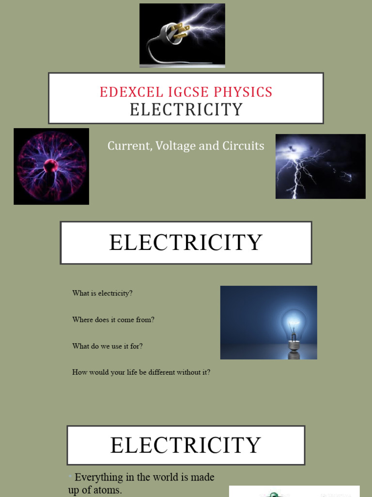 7 Igcse Current And Voltage Pdf Voltage Series And Parallel Circuits