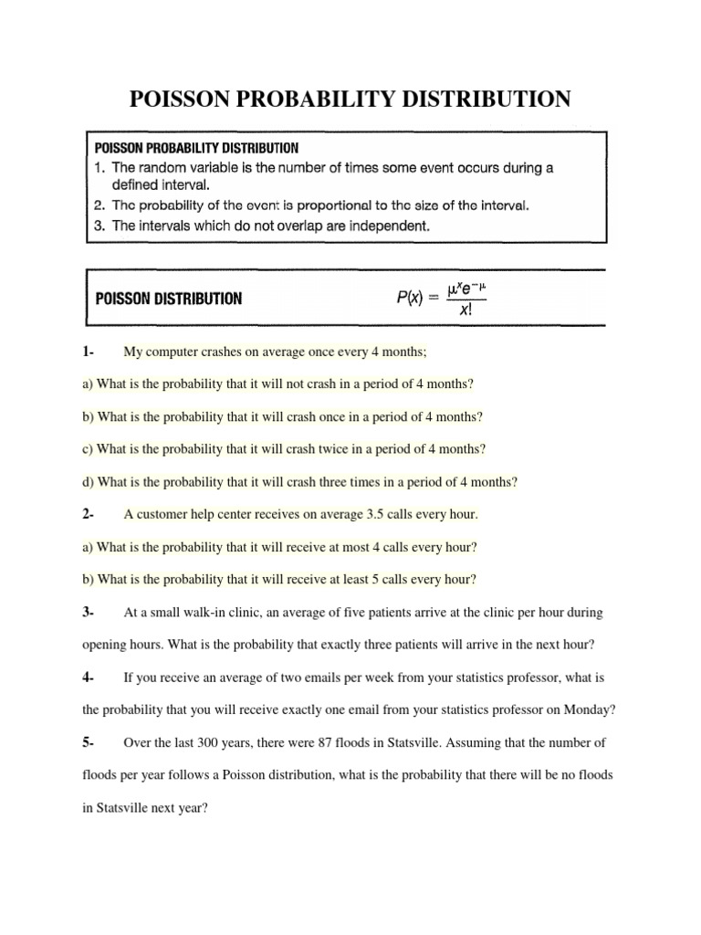 Poisson Probability Distribution | PDF | Foreign Language Studies