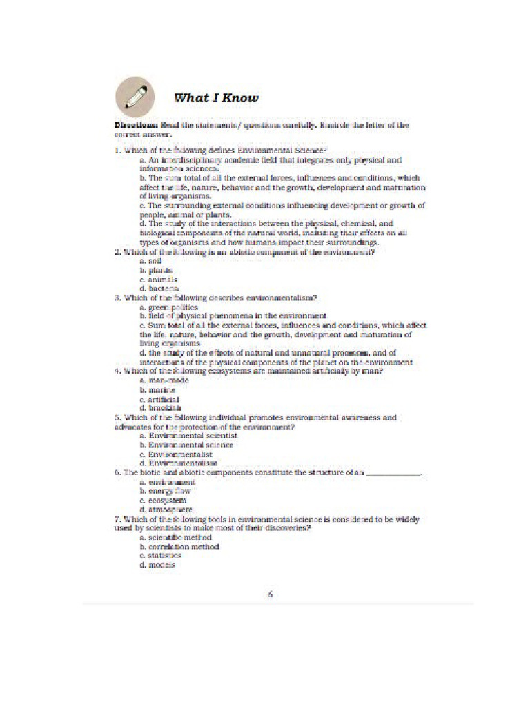 Envi Q1 Module 1 | PDF