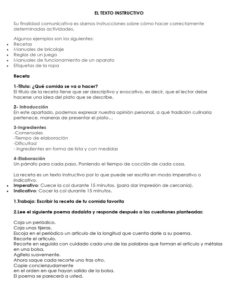 El Texto Instructivo | PDF