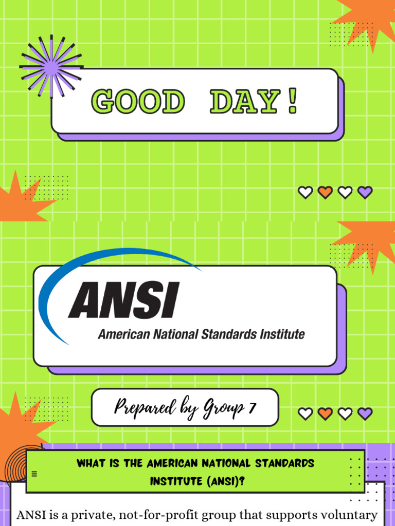 Ansi Group 7 | PDF | Standardization | Occupational Safety And Health