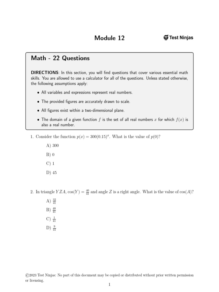 Module 12 | PDF | Elementary Mathematics | Mathematics