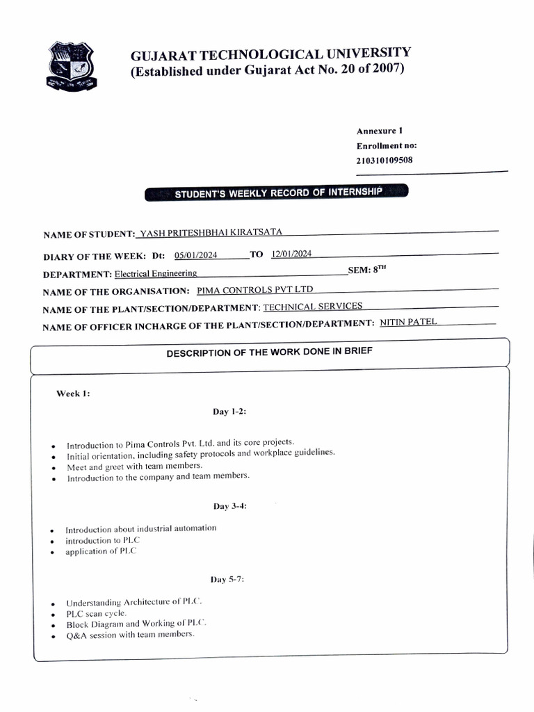 Yash 1 Monthly | PDF | Programmable Logic Controller | Engineering