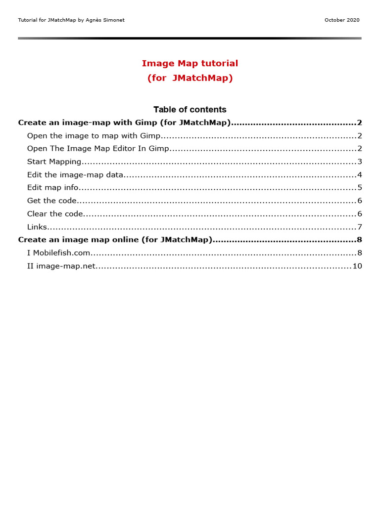 Image Map Tutorial Pdf Tag Metadata Computing
