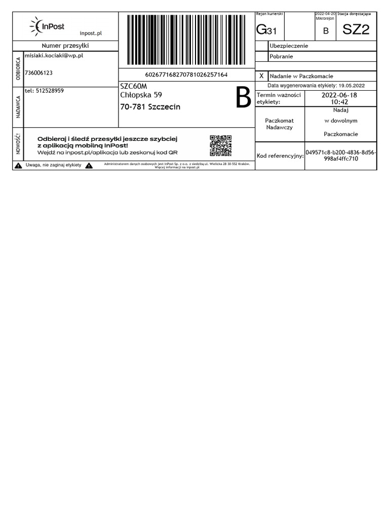 0 - Vinted Etykieta 3477652347 | PDF