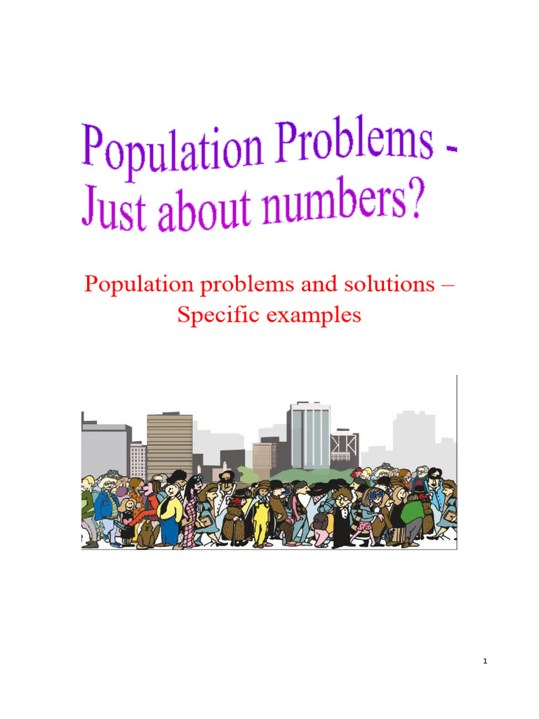 Population Eng Pdf World Population Family Planning
