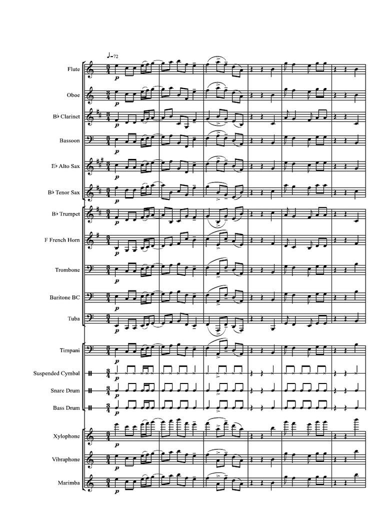 Sight Reading Exercise, Custom Ensemble, 01-24-24 | PDF