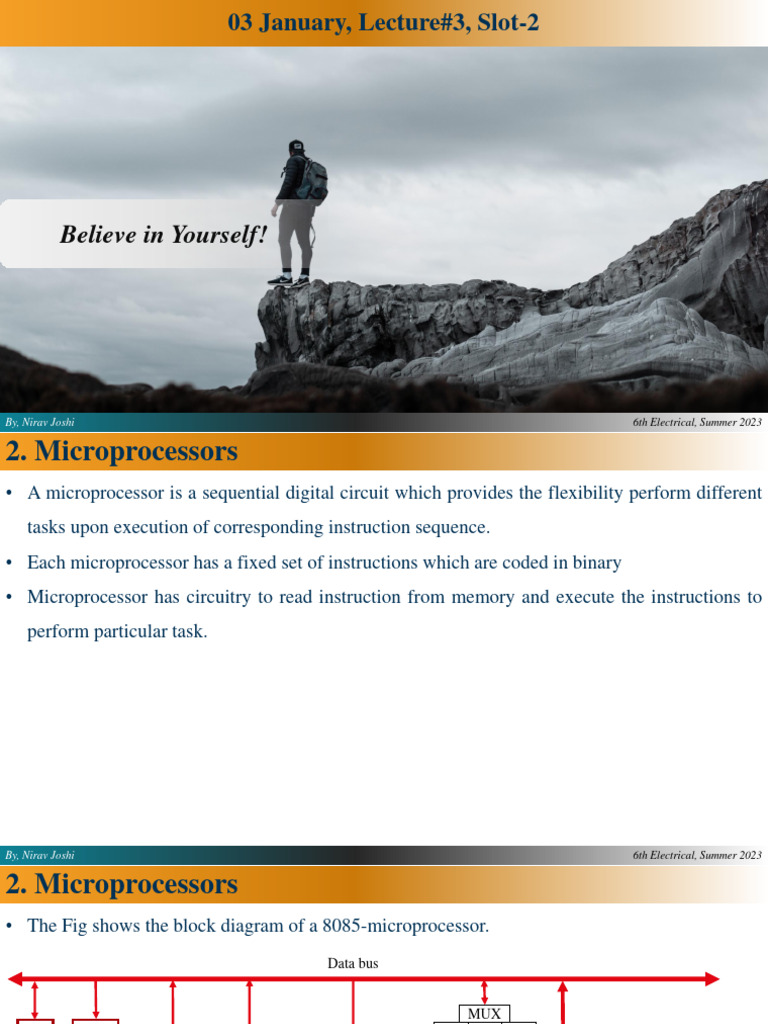 Lecture 3 Unit 1 Introduction To Microcomputer Systems | PDF | Central Processing Unit ...