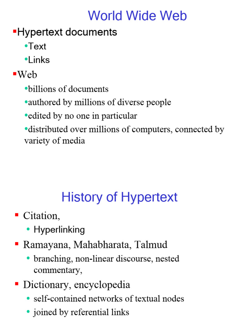 Intro | PDF | World Wide Web | Internet & Web