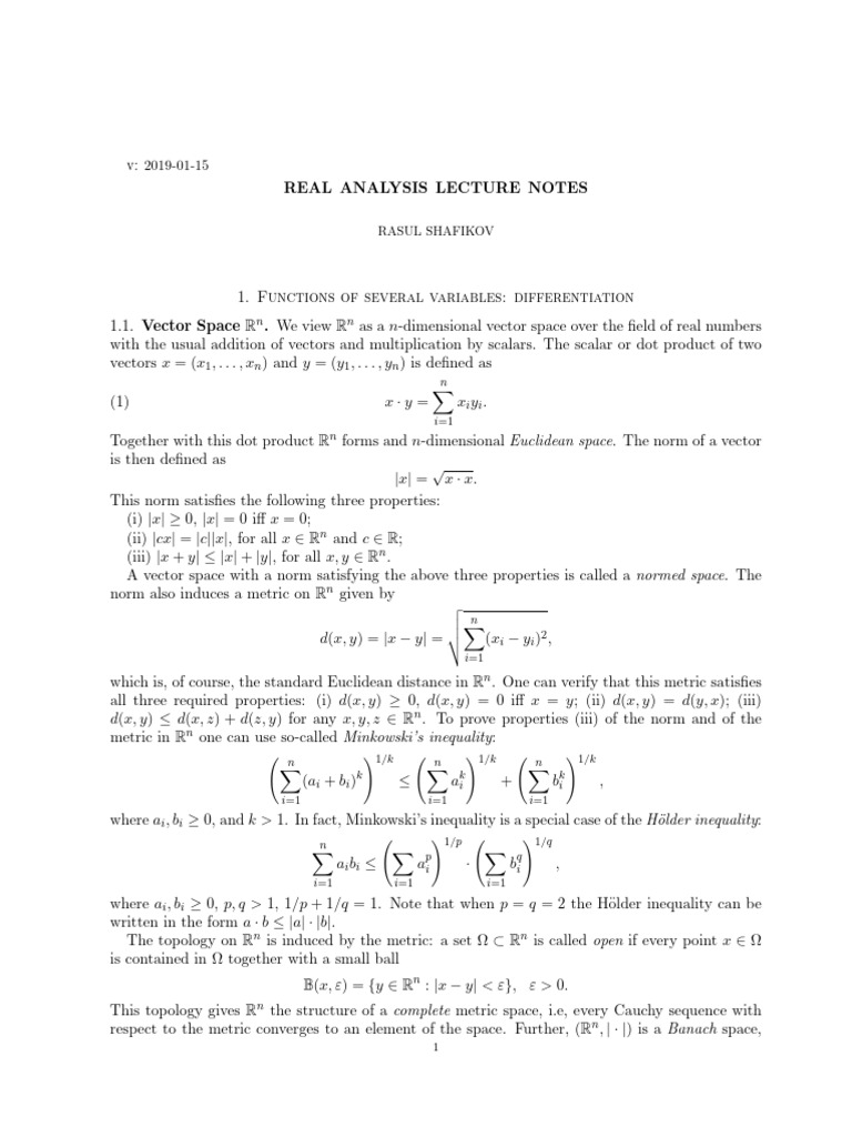 Analysis Distribution TH Lectures | PDF | Banach Space | Mathematical Objects