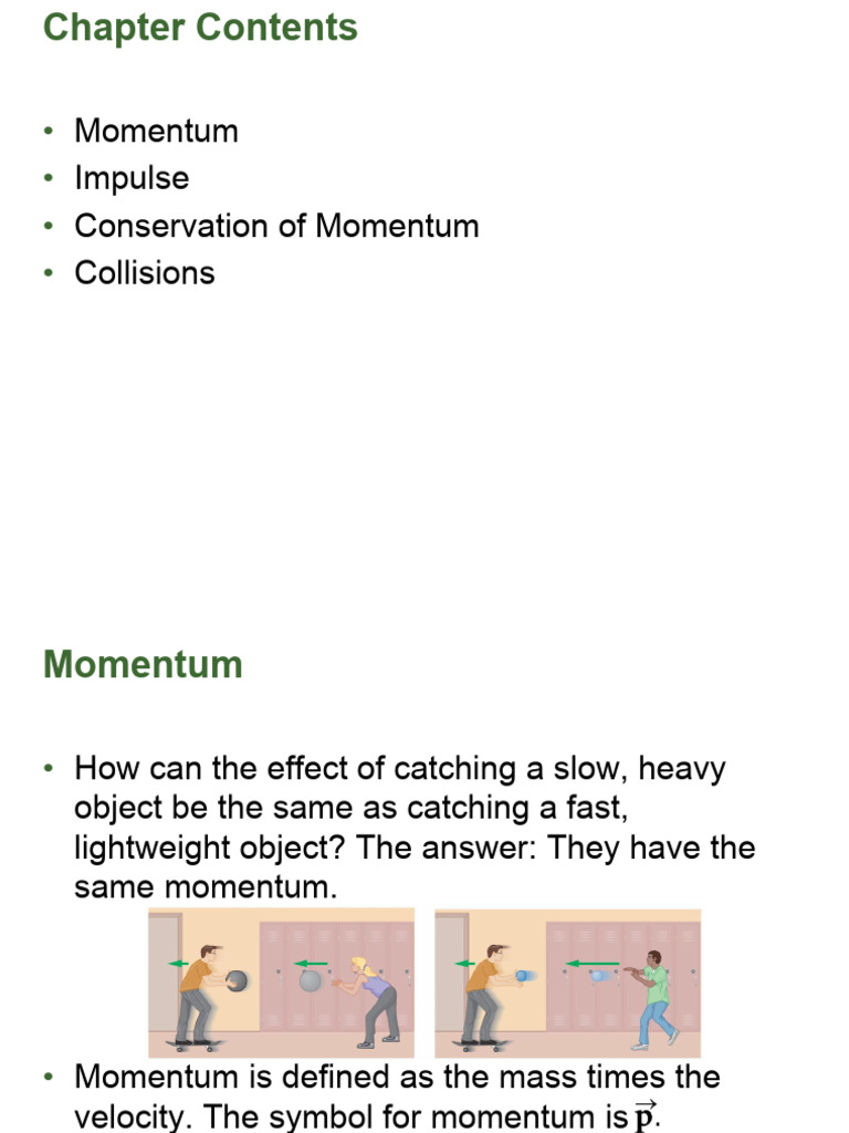 Physics Momentum | PDF | Collision | Momentum