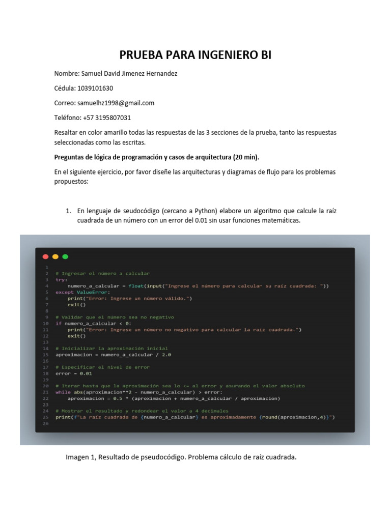 Prueba - ID - Respuesta | PDF | Inteligencia de negocios | Bases de datos
