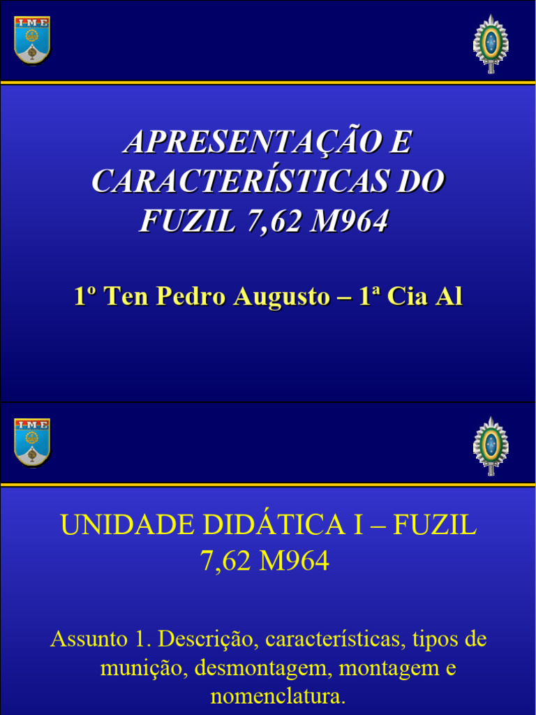 Guia Completo do Fuzil 7,62 M964 | PDF | Rifle | Componentes de armas ...