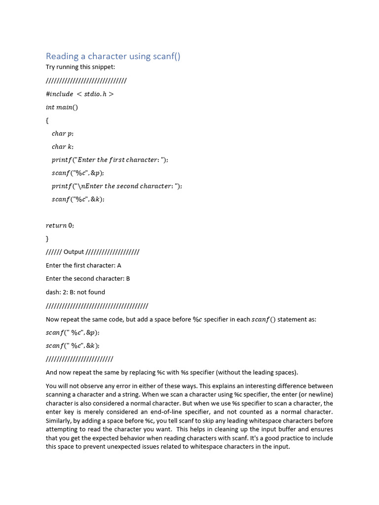 C Programming Notes | PDF