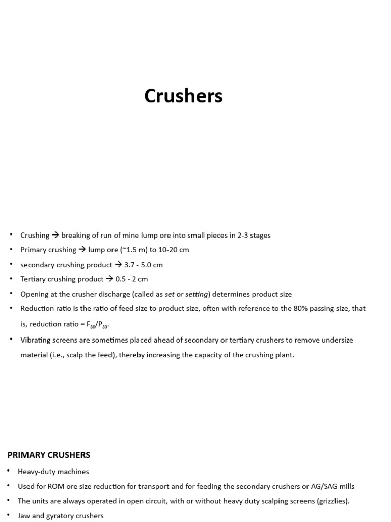 Crushers Pdf Secondary Sector Of The Economy Manufactured Goods